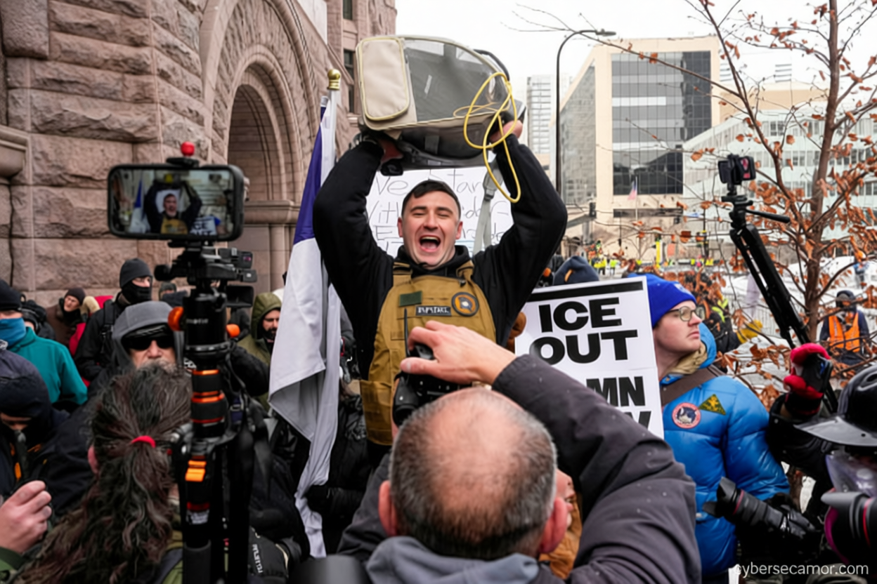 Jan. 6 provocateur says he was stabbed at pro-ICE Minneapolis rally